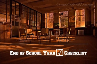 End of School Year Checklist - Working Mom Blog | Outside the Box Mom