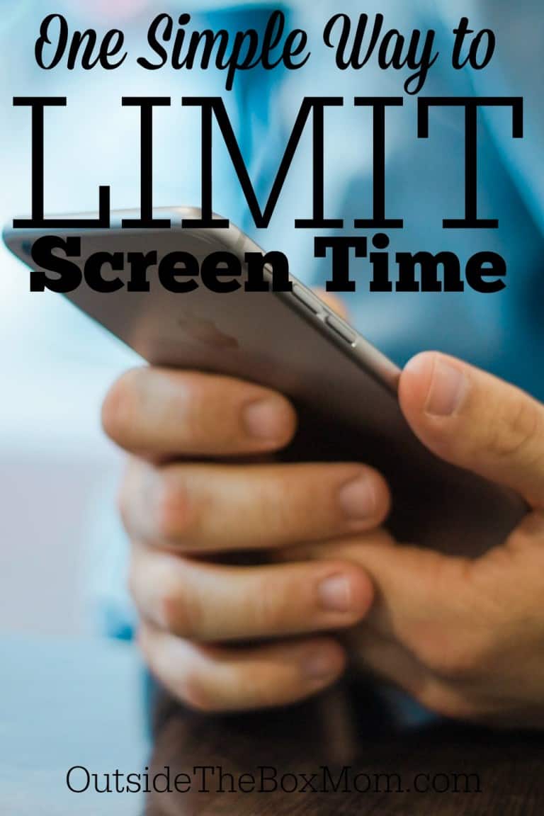 One Simple Way to Limit Cellphone Screen Time - Working Mom Blog ...